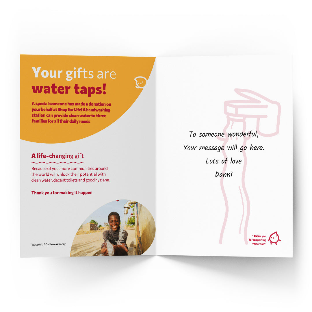 Gift Families A Handwashing Station | Christmas Cards | Shop for Life ...