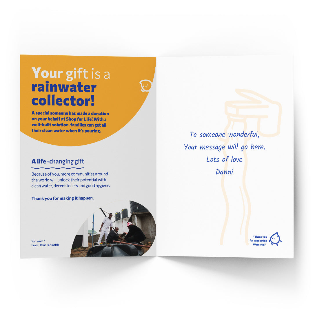 Rainwater Harvester | Charity Wedding Gift | Shop for Life Cards ...